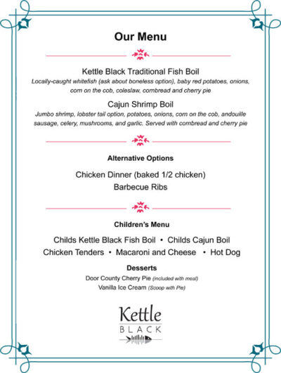 Kettle Black Fish Boil – The best fish boil in Door County